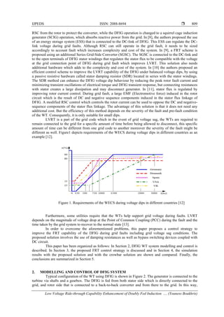 Low Voltage Ride-through Capability Enhancement of Doubly Fed Induction Generator based Wind ...