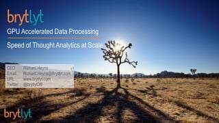 M|18 GPU Accelerated Data Processing | PDF