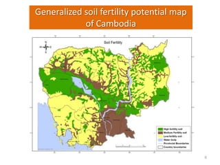 Map Of Cambodia Farming