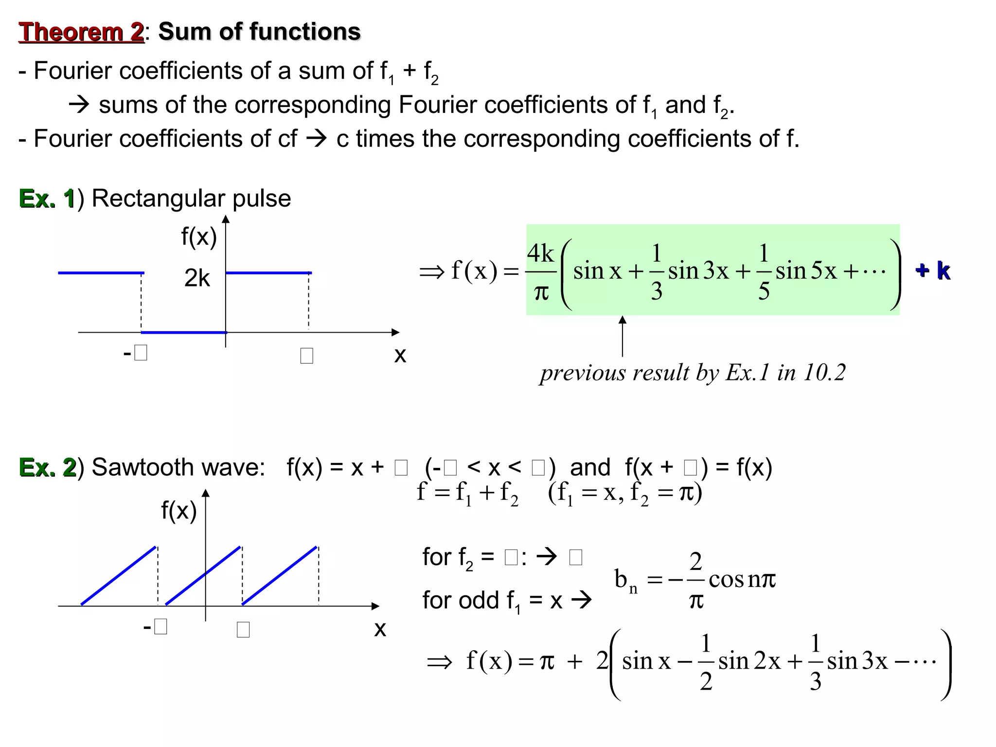 1531 fourier series- integrals and trans | PPT | Physics | Science