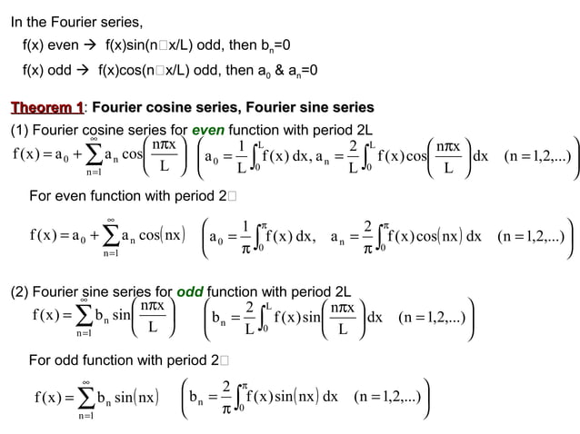 1531 fourier series- integrals and trans | PPT | Physics | Science