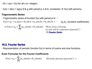 1531 fourier series- integrals and trans | PPT | Physics | Science