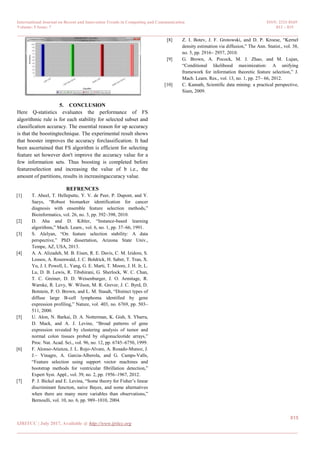 Improving Prediction Accuracy Results by Using Q-Statistic Algorithm in High Dimensional Data | PDF