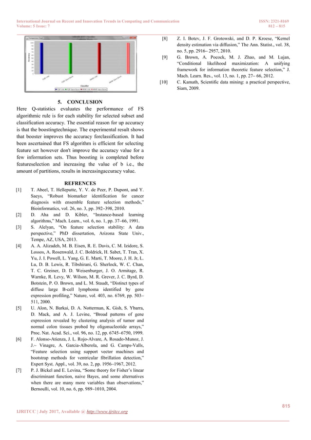 Improving Prediction Accuracy Results by Using Q-Statistic Algorithm in High Dimensional Data | PDF