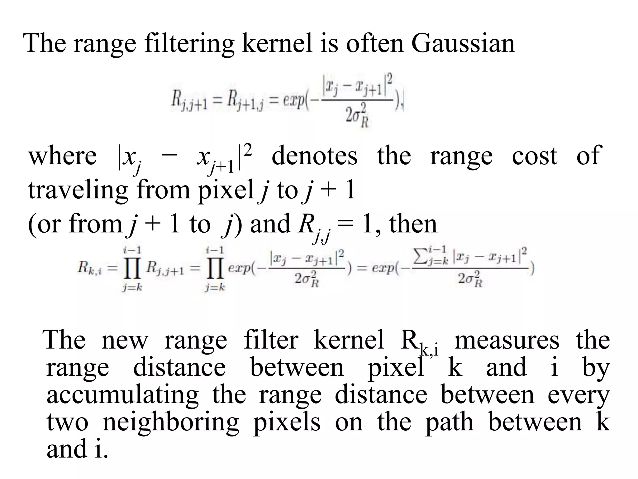 recursive bilatera filtering | PPTX