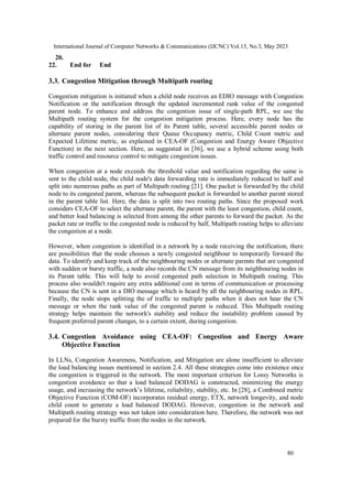 CONGESTION AND ENERGY AWARE MULTIPATH LOAD BALANCING ROUTING FOR LLNS | PDF