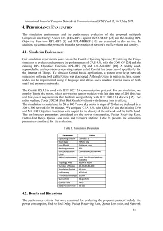 CONGESTION AND ENERGY AWARE MULTIPATH LOAD BALANCING ROUTING FOR LLNS | PDF