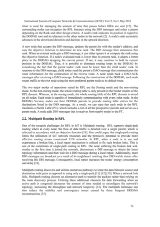 CONGESTION AND ENERGY AWARE MULTIPATH LOAD BALANCING ROUTING FOR LLNS | PDF