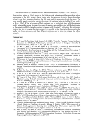 DDOS ATTACKS DETECTION USING DYNAMIC ENTROPY INSOFTWARE-DEFINED NETWORK PRACTICAL ENVIRONMENT | PDF