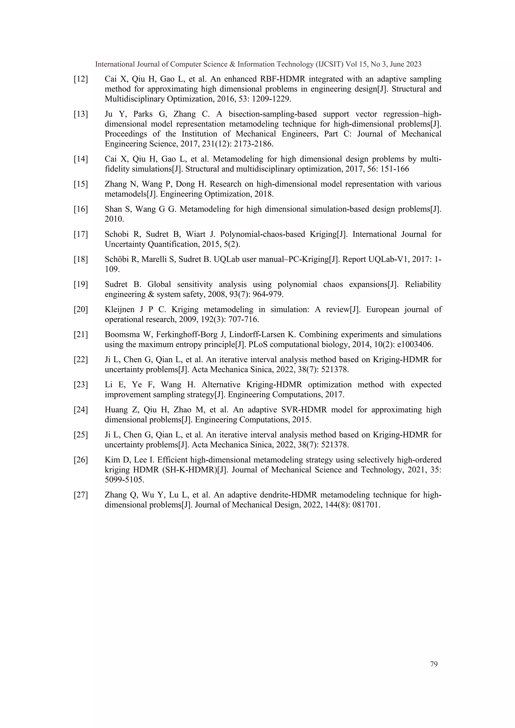A PC-kriging-HDMR Integrated with an Adaptive Sequential Sampling Strategy for High-Dimensional ...