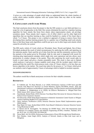 INTRUSION DETECTION SYSTEM USING CUSTOMIZED RULES FOR SNORT | PDF