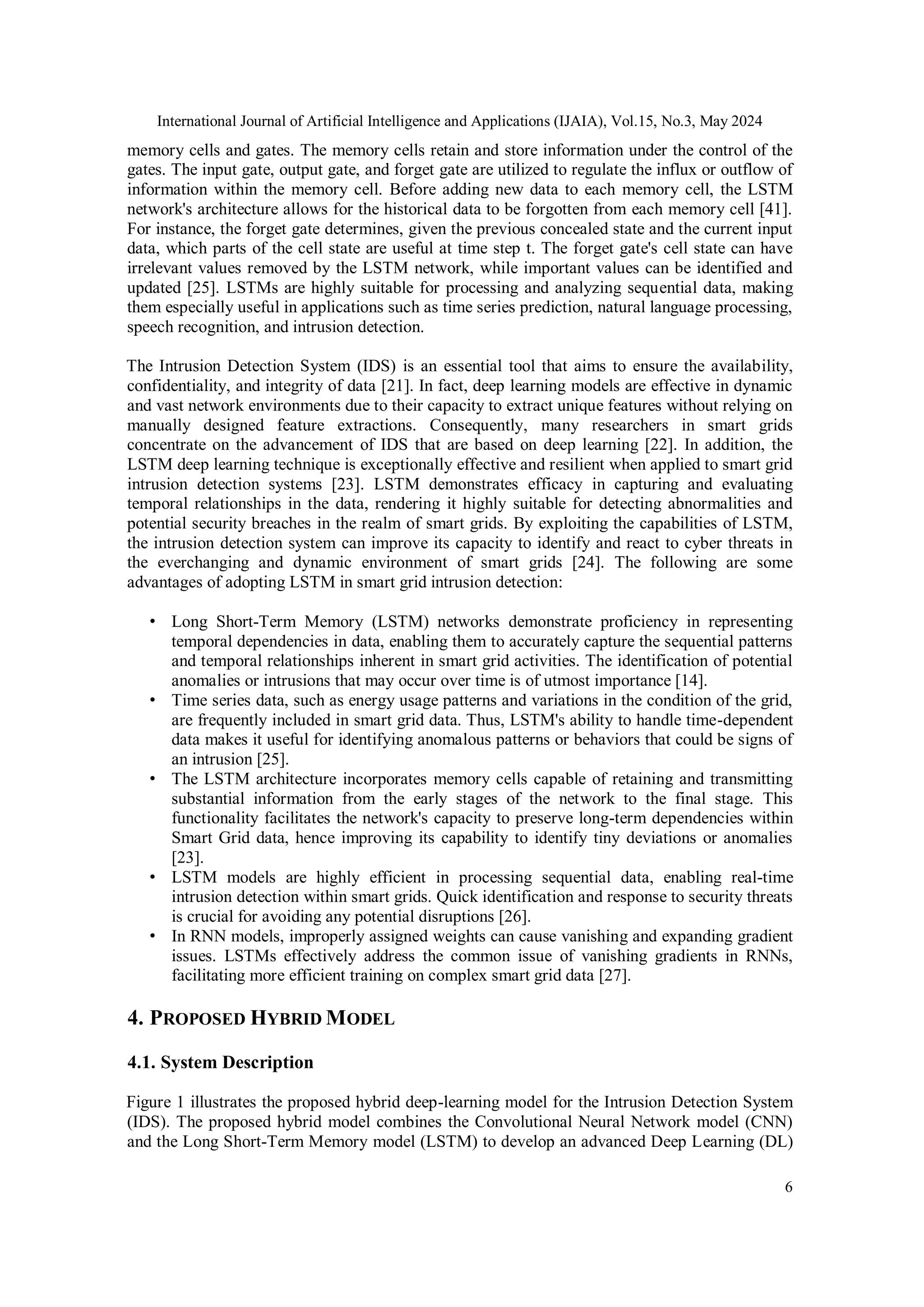 Deep Learning For Smart Grid Intrusion Detection A Hybrid Cnn Lstm