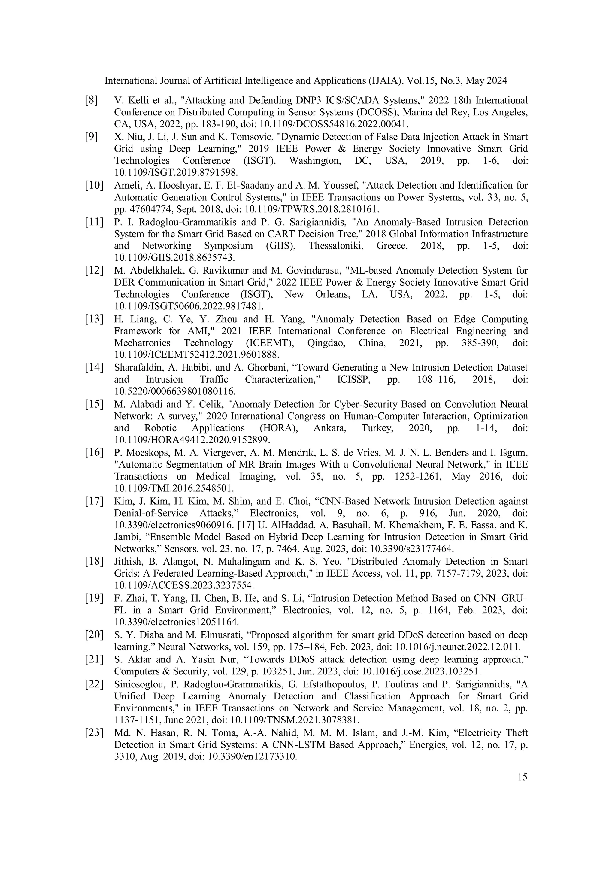 Deep Learning for Smart Grid Intrusion Detection: A Hybrid CNN-LSTM-Based Model | PDF