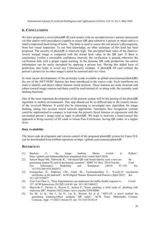 PhotoQR: A Novel ID Card with an Encoded View | PDF | Programming Languages | Computing