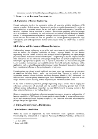 Is Prompt Engineering a Profession? - ijaia | PDF