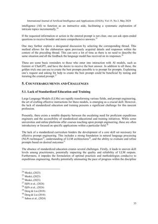 Is Prompt Engineering a Profession? - ijaia | PDF