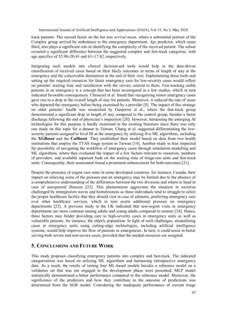 Classifying Emergency Patients into Fast-Track and Complex Cases using ...
