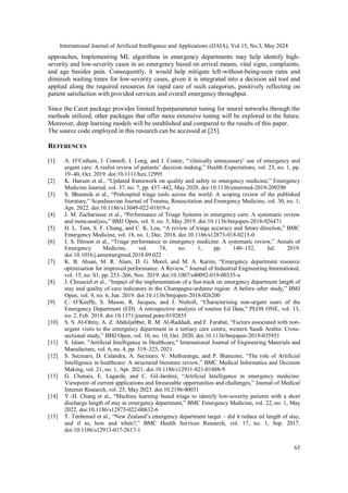 Classifying Emergency Patients into Fast-Track and Complex Cases using Machine Learning | PDF