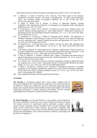 Classifying Emergency Patients into Fast-Track and Complex Cases using ...