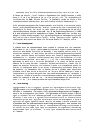 Classifying Emergency Patients into Fast-Track and Complex Cases using Machine Learning | PDF