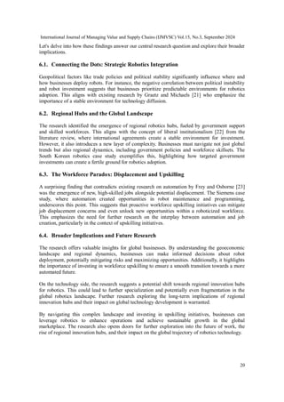 INTEGRATING ROBOTICS FOR ENHANCED BUSINESS OPERATIONS | PDF