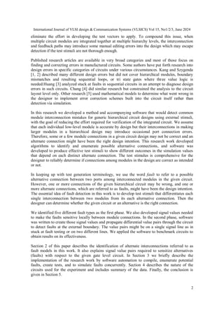 DETECTION OF MODULE INTEGRATION ERRORSIN HIERARCHICAL CIRCUIT DESIGNS | PDF