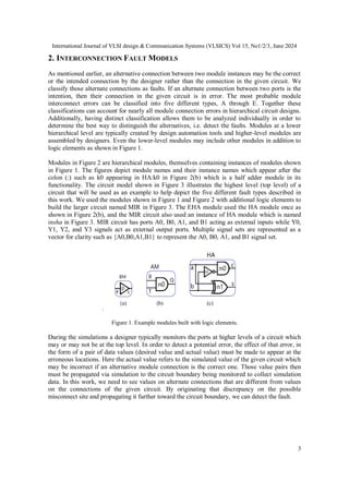 DETECTION OF MODULE INTEGRATION ERRORSIN HIERARCHICAL CIRCUIT DESIGNS | PDF