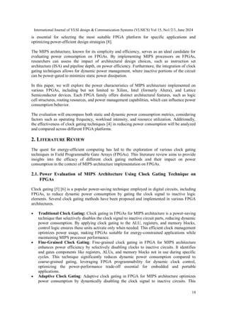 POWER EVALUATION OF MIPS ARCHITECTURE USING CLOCK GATING TECHNIQUE ON ...