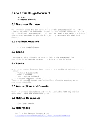 153285580 lld-template | PDF