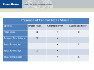 Central Texas Freshwater Mussels Research Program, Meghan E. Hope | PPT