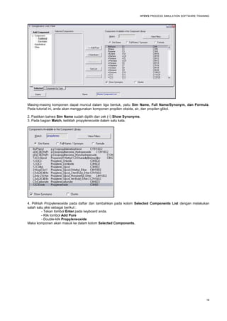 153335269 tutorial-hysys-untuk-mahasiswa-1 | PDF