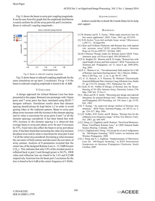 Rotman Lens Performance Analysis | PDF | Physics | Science
