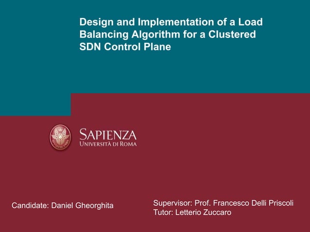 Load Balancing Sdn Control Plane Ppt