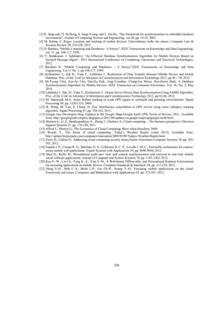Synchronization of the GPS Coordinates Between Mobile Device and Oracle ...