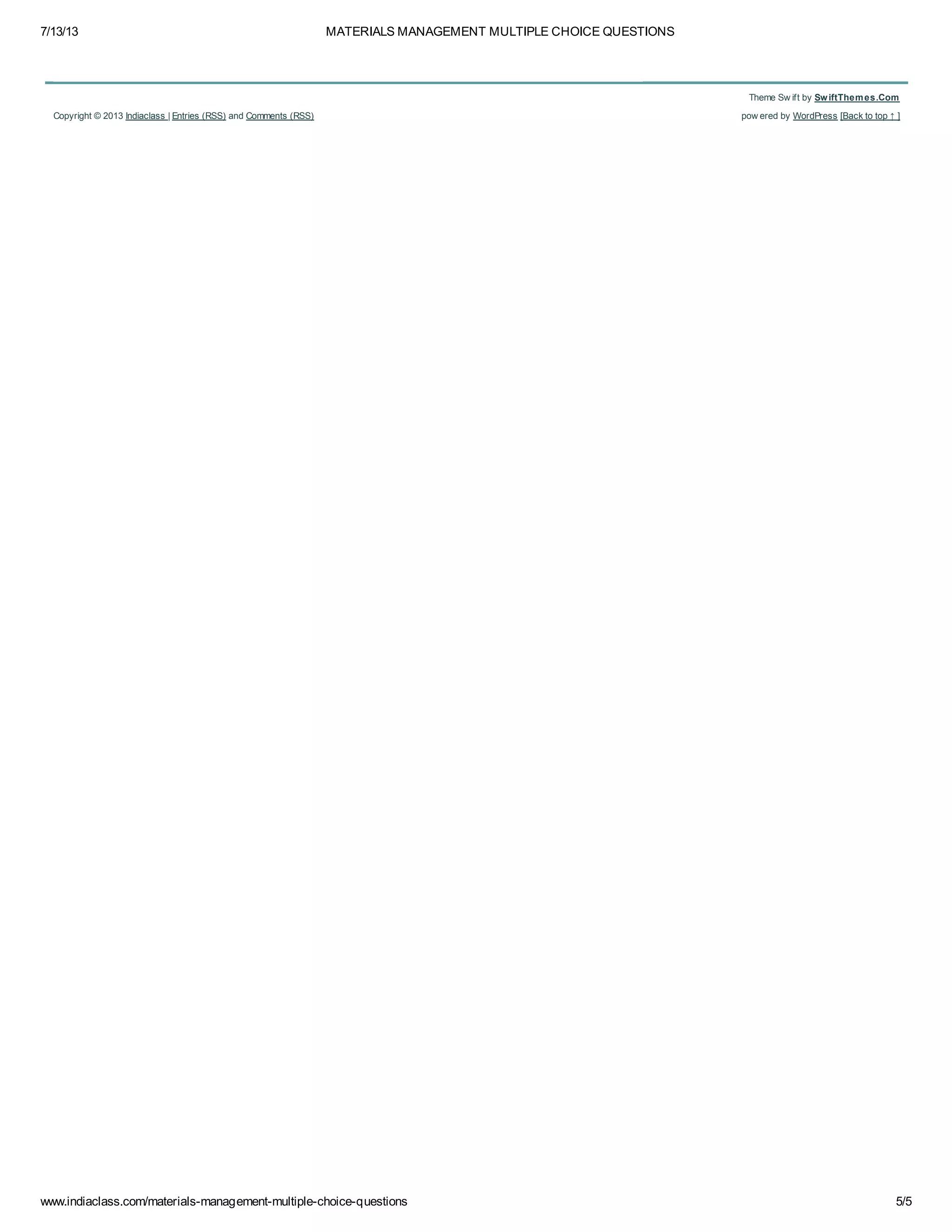 153545916 materials-management-multiple-choice-questions | PDF