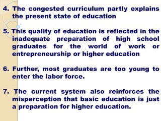 K to 12 CURRICULUM FOR BASIC EDUCATION | PPTX