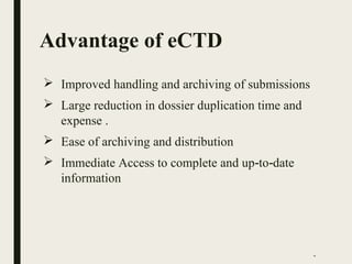 CTD and ECTD Document | PPT | Desktop Publishing | Computer Software ...