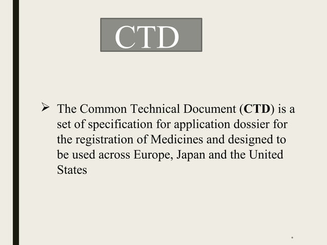 CTD and ECTD Document | PPT | Desktop Publishing | Computer Software ...
