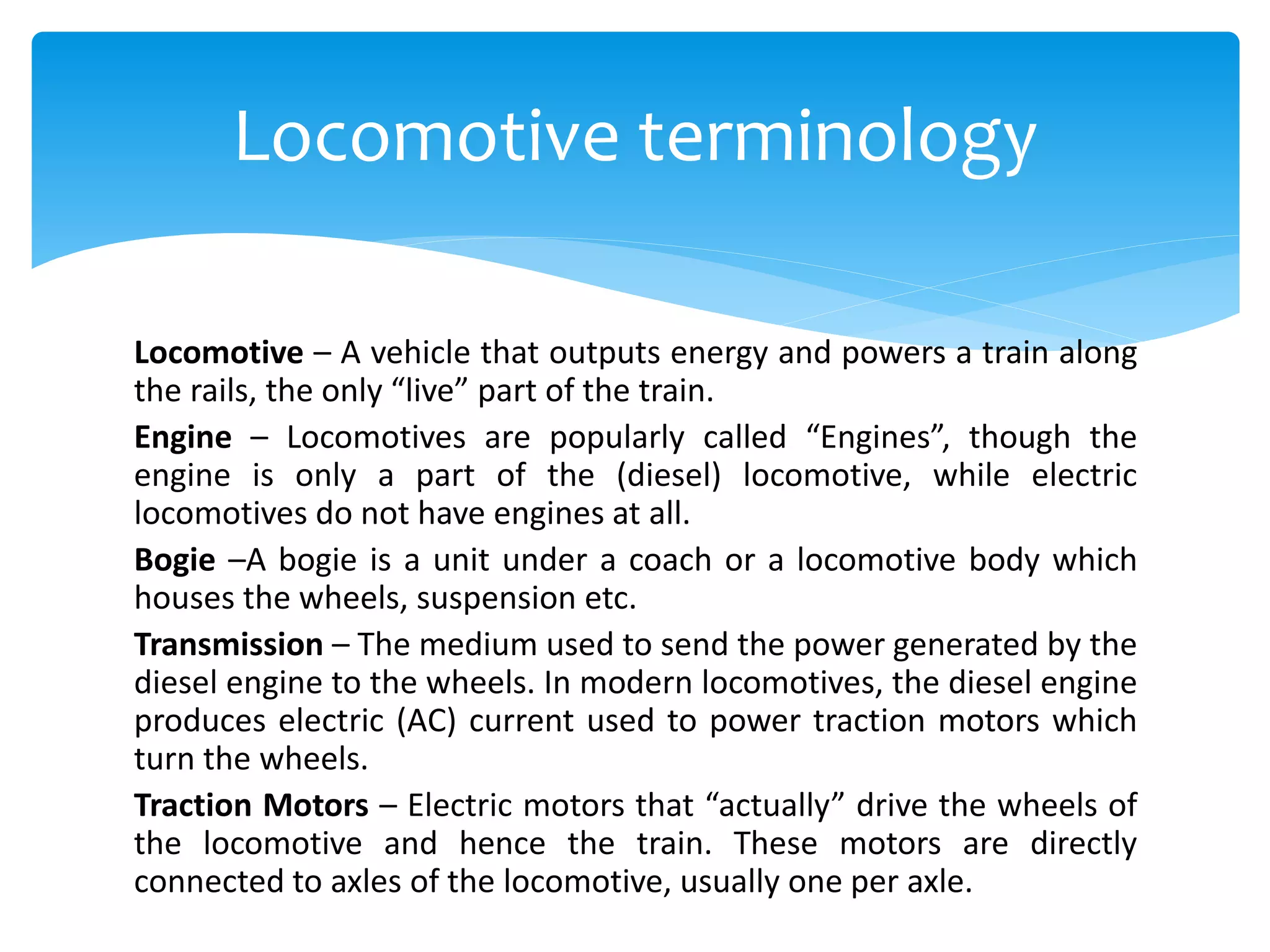 ppt for training in locomotive | PPT
