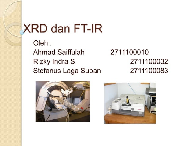 153704375 xrd-dan-ft-ir-ppt | PDF