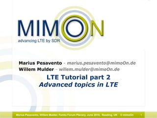 153867696 lte-tutorial-femtoforum-part2-130814004042-phpapp01 | PPT