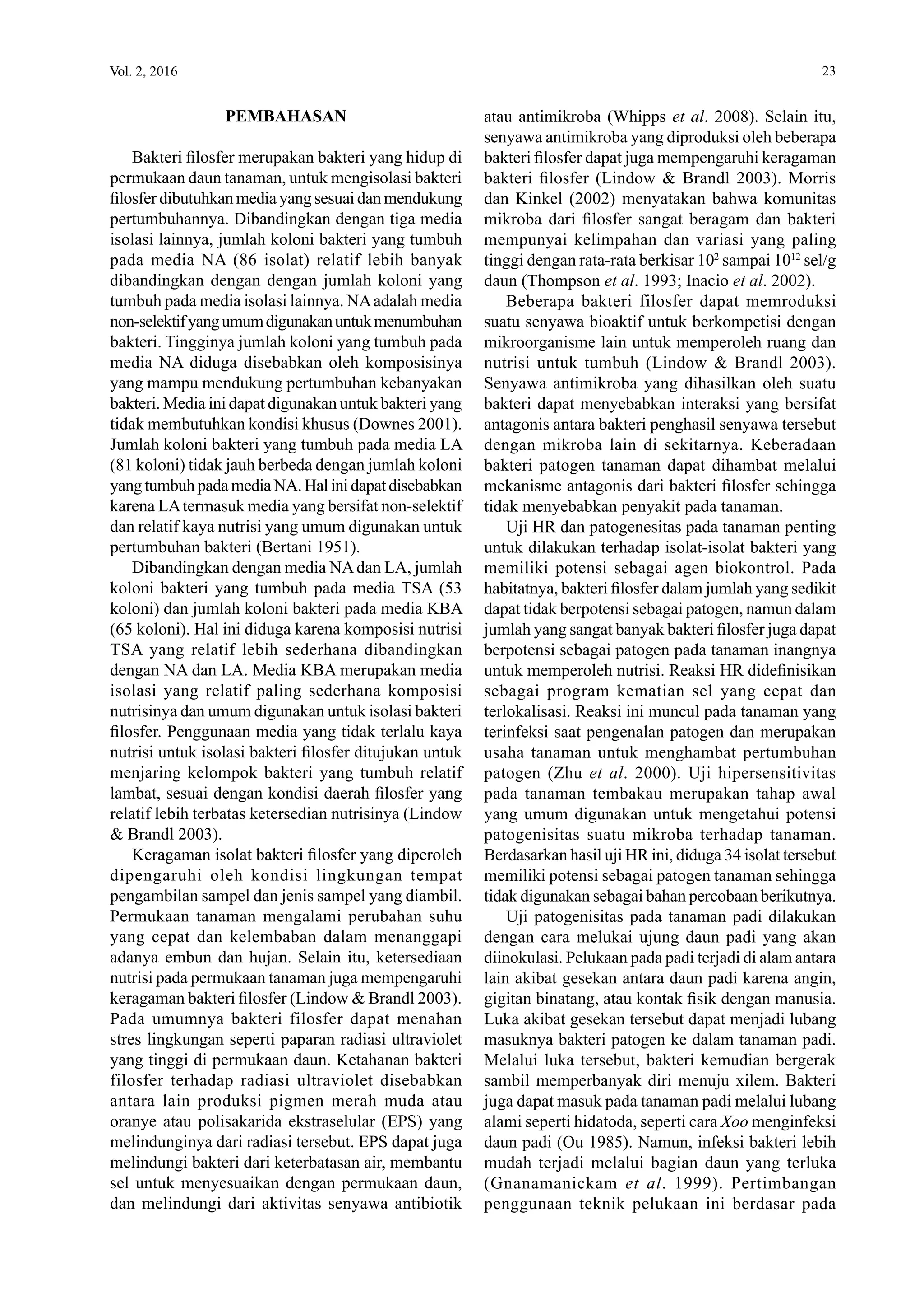 bakteri filosfer | PDF