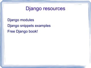 * DJANGO - The Python Framework - Low Kian Seong, Developer | PPT