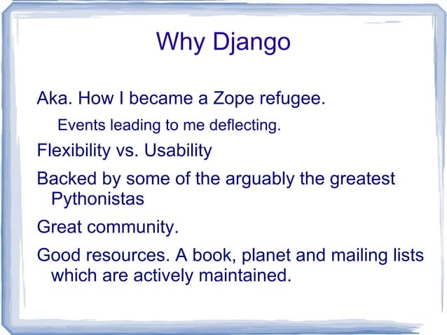 Django The Python Framework Low Kian Seong Developer Ppt