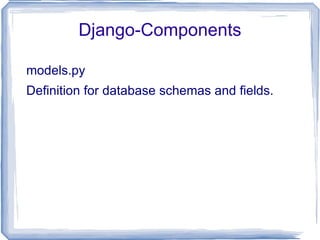 * DJANGO - The Python Framework - Low Kian Seong, Developer | PPT