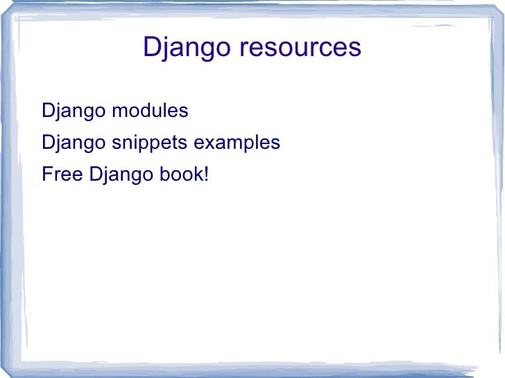 Django The Python Framework Low Kian Seong Developer