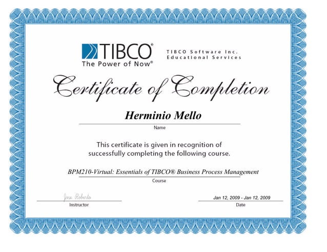 TIBCO Certificate BPM210 | PPT