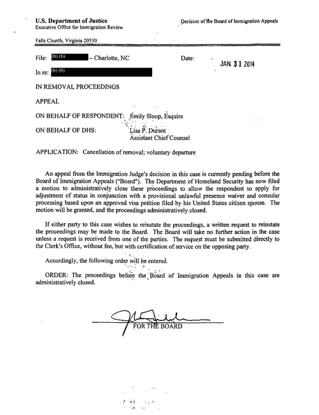 BIA decisions Atlanta-Dallas-Charlotte Immigration Judges. | PDF ...