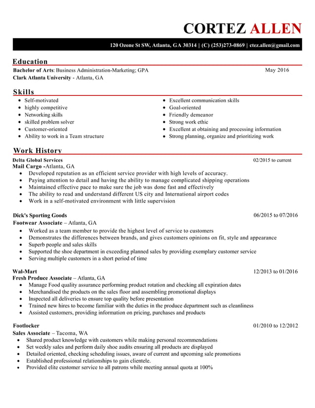 CORTEZ ALLEN Resume 2016. | PDF | Business | Business and Finance