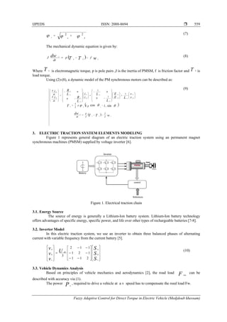 Fuzzy Adaptive Control for Direct Torque in Electric Vehicle | PDF